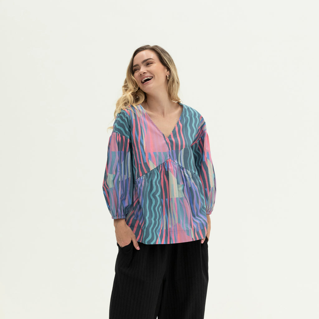 The Forever Top | Make Waves Print – Patience Made
